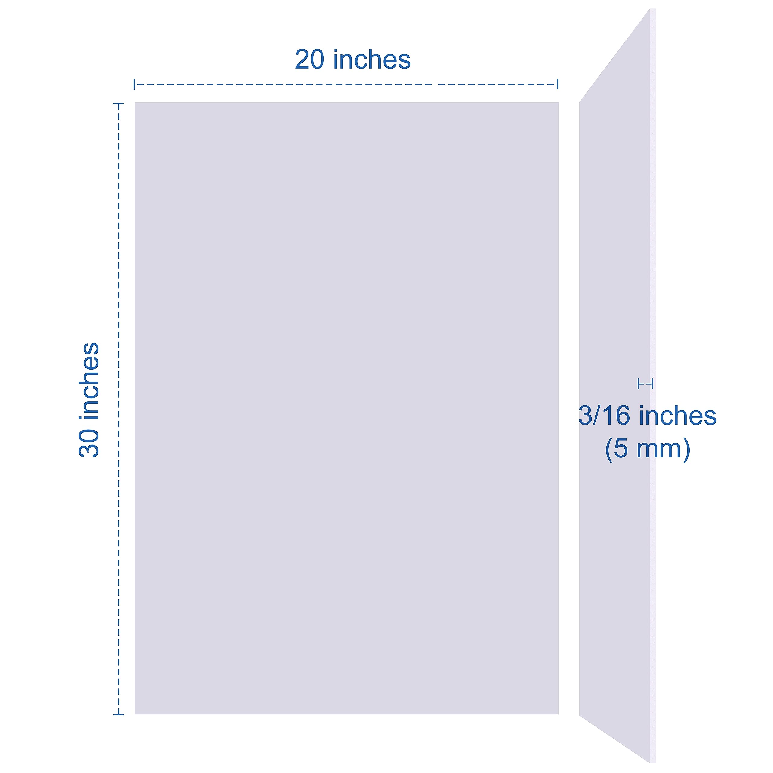 Mua Foam Board 20 x 30 x 3/16" (5mm) - 12 Pack - White Poster Board ...