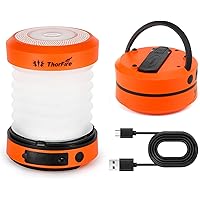 ThorFire LED Camping Lantern Hand Crank USB Rechargeable Lantern Mini ...