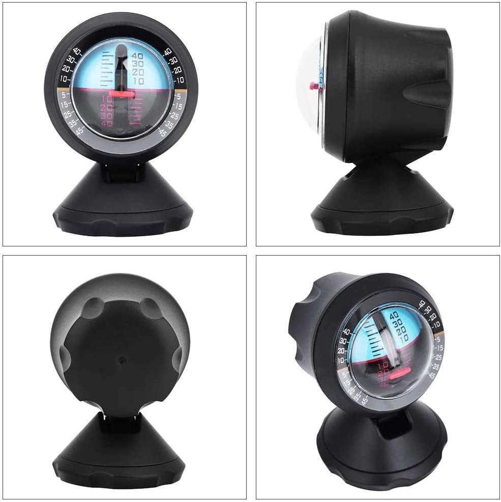 Gobesty Car Inclinometer, Level Tilt Gauge Indicator Gradient Balancer ...