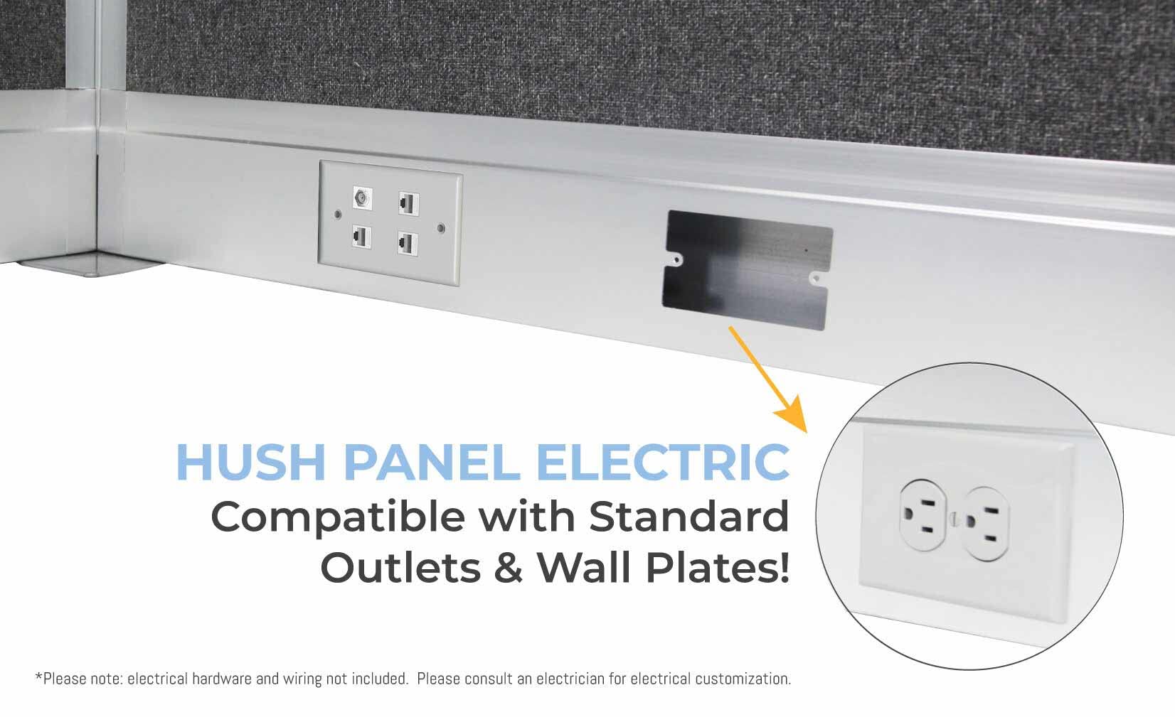 Mua Versare Pre-Configured Hush Panel Electric Cubicle | Workstation ...