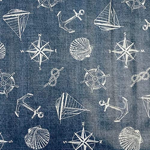 linen702 Vinyl Pvc Tablecloth 2 metres (200x137cm) Boats, Rope and ...