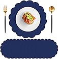 Amazon.com: 60 Pcs Navy Blue Paper Placemats, 13.5 Inch Graduation ...