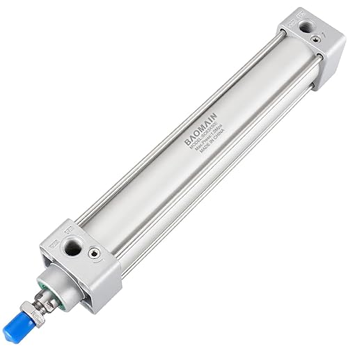 Baomain Pneumatic Air Cylinder SC 63 x 500,PT 3/8, Bore 2 1/2 inch(63mm), Stroke 20 inch(500mm ...