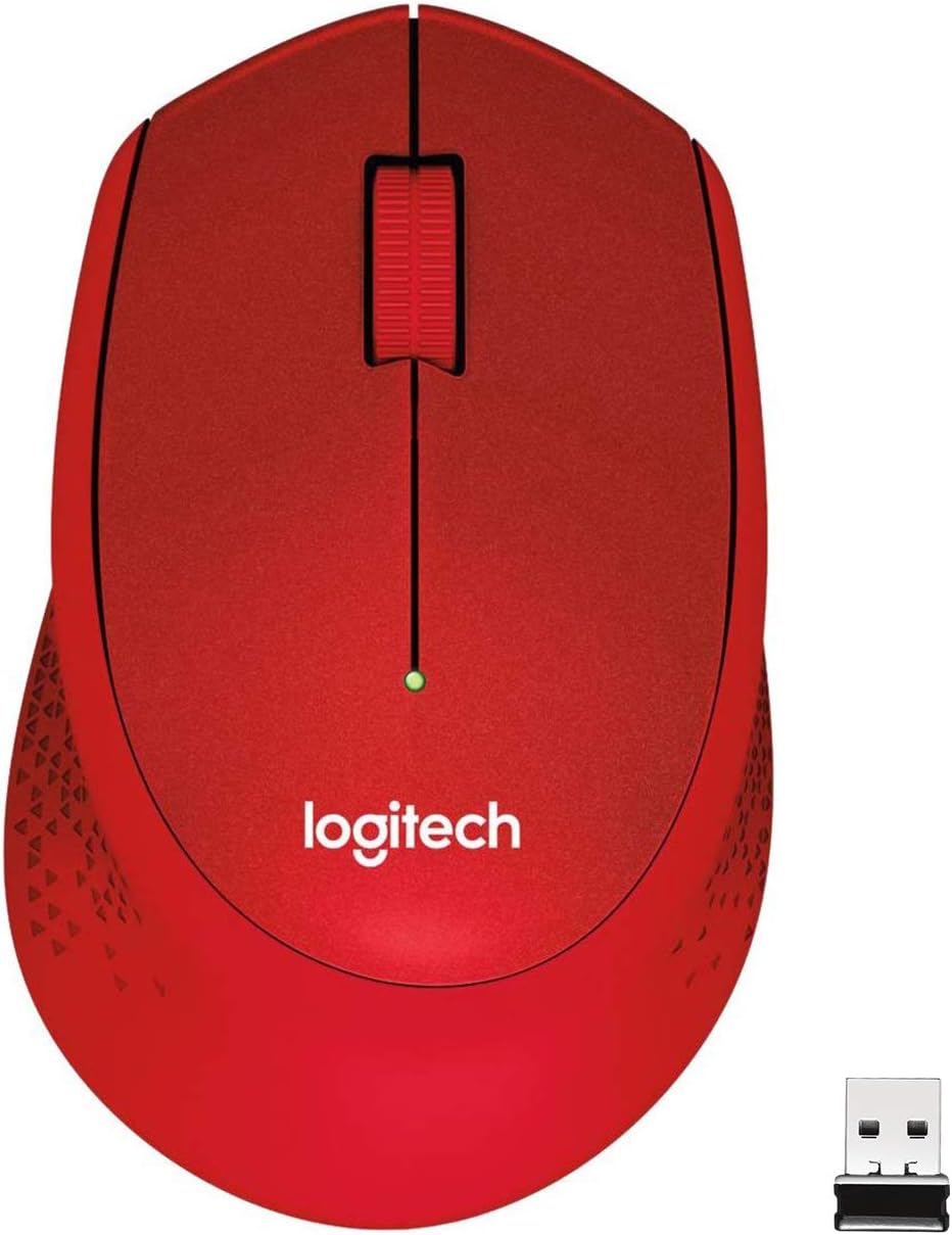 Logitech M330 Silent Plus Wireless Mouse, 2.4GHz with USB Nano Receiver ...