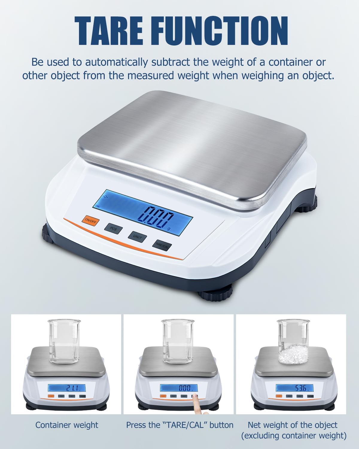 GOYOJO Digital Lab Balance, 2000x0.01g Precision Analytical Scale High ...