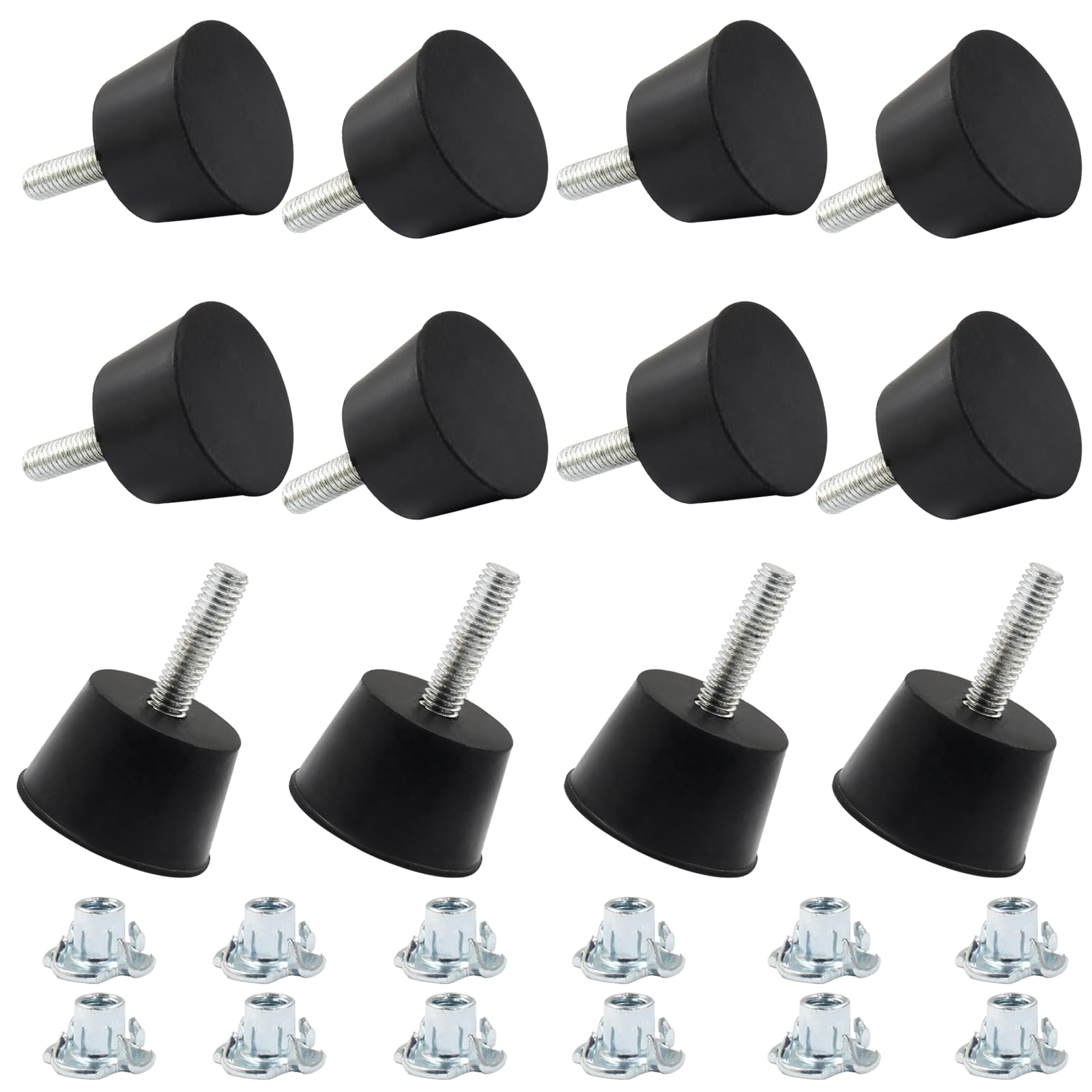 Litoexpe 1.2 Inch M6 Thread Adjustable Furniture Leveling Feet Screw in ...