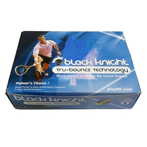 Black Knight Tru-Bounce Blue Dot Squash Ball (Dozen) in Oman | Whizz Balls