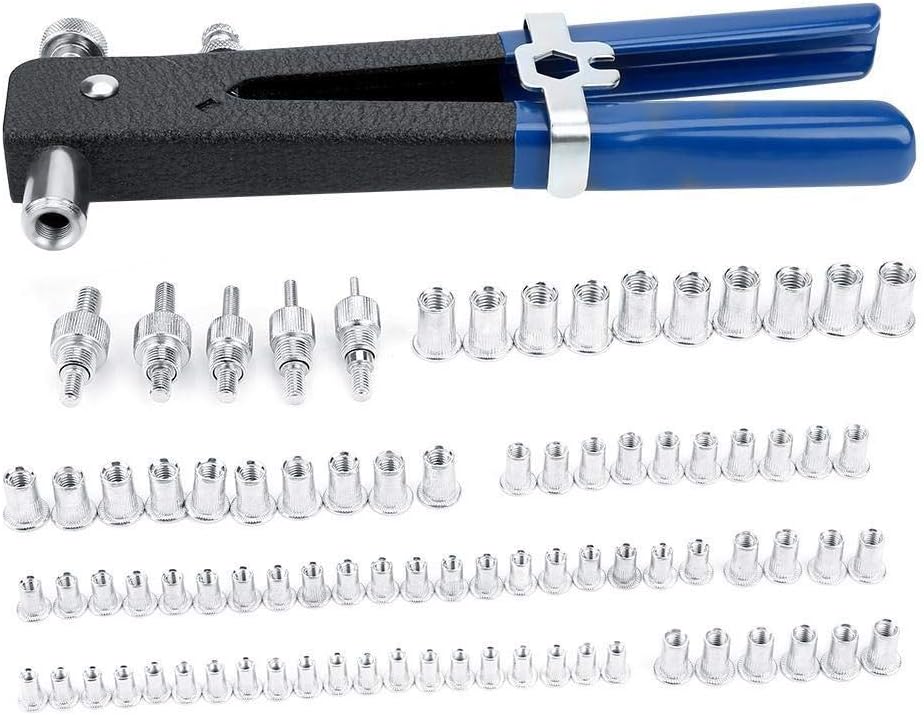 HGY M3-M8 Rivet Nuts Threaded Insert and Rivet GunTool Rivnut Nutsert ...