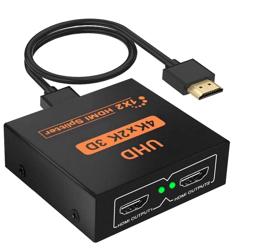 HDMI Splitter 1 IN 2 OUT 3D 4K 1080P HDMI Distributor Splitter 1 x 2 ...