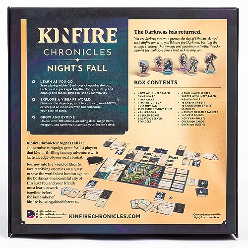 Kinfire Chronicles: Night's Fall - Co-Operative Campaign Board Game ...