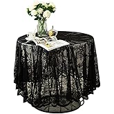 Amazon.com: Red Lace Tablecloth Embroidered Elegant Floral Patterns ...