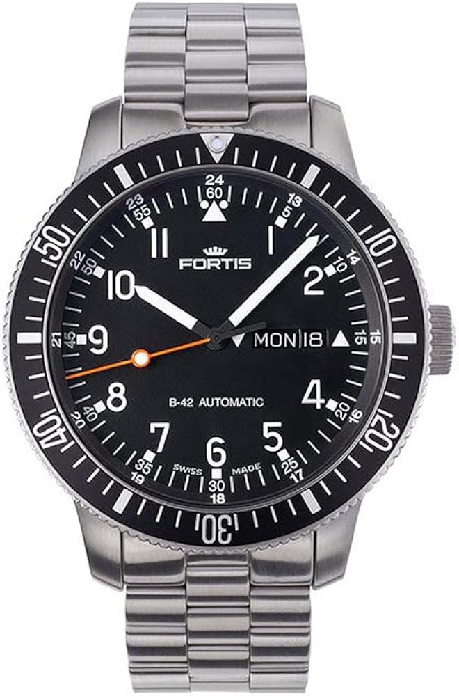 Fortis Official Cosmonauts Automatik Uhr, ETA 2836-2, Schwarz ...