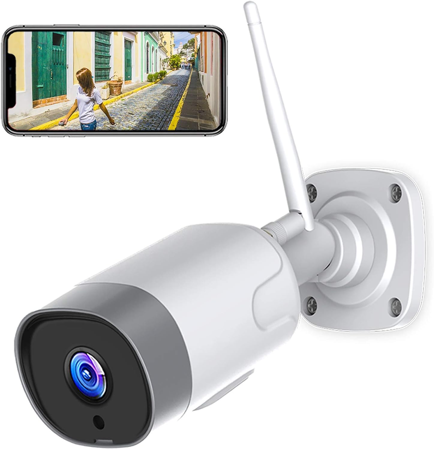 SuperEye Caméra de Surveillance WiFi Extérieure,1080P HD Caméra IP ...