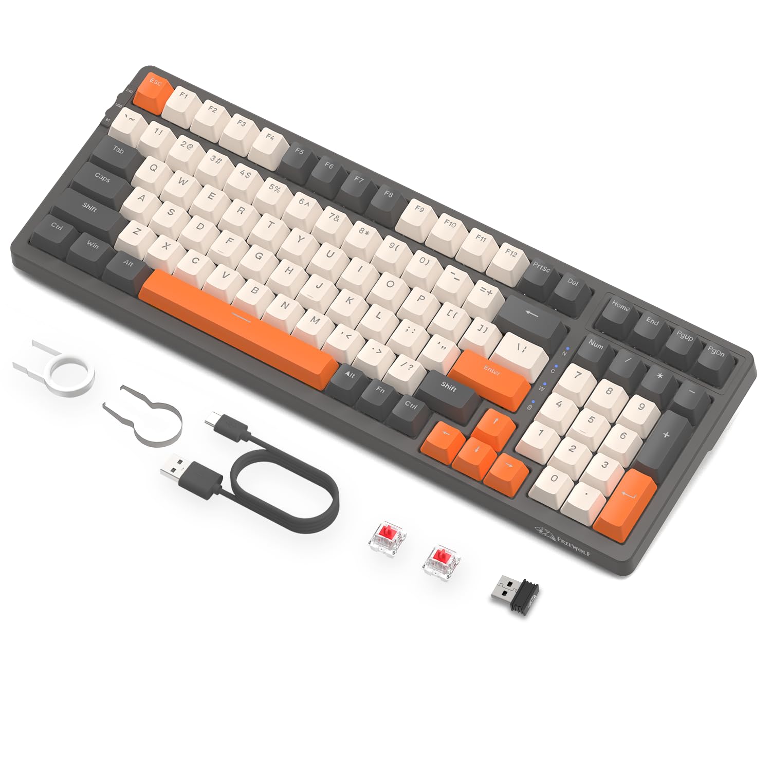 Mua ZIYOU LANG K8 Gaming Keyboard, Wireless Mechanical Keyboard, 100 ...