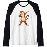 Amazon.com: Dabbing Monkey T-Shirt Funny Dab Gift T-Shirt : Clothing ...