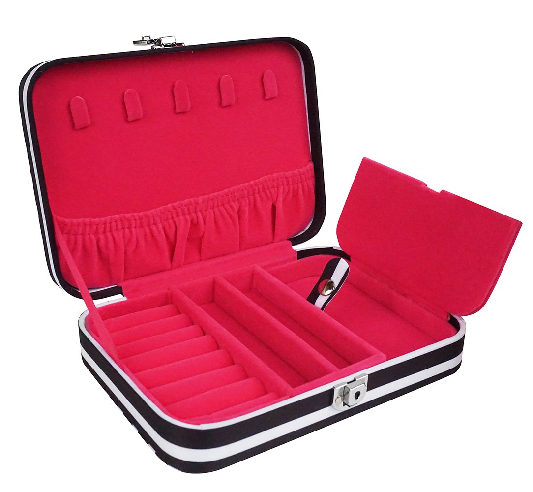 Amazon.com: Vaultz VZ03803 Locking Jewelry Box Case, Jewelry Organizer ...