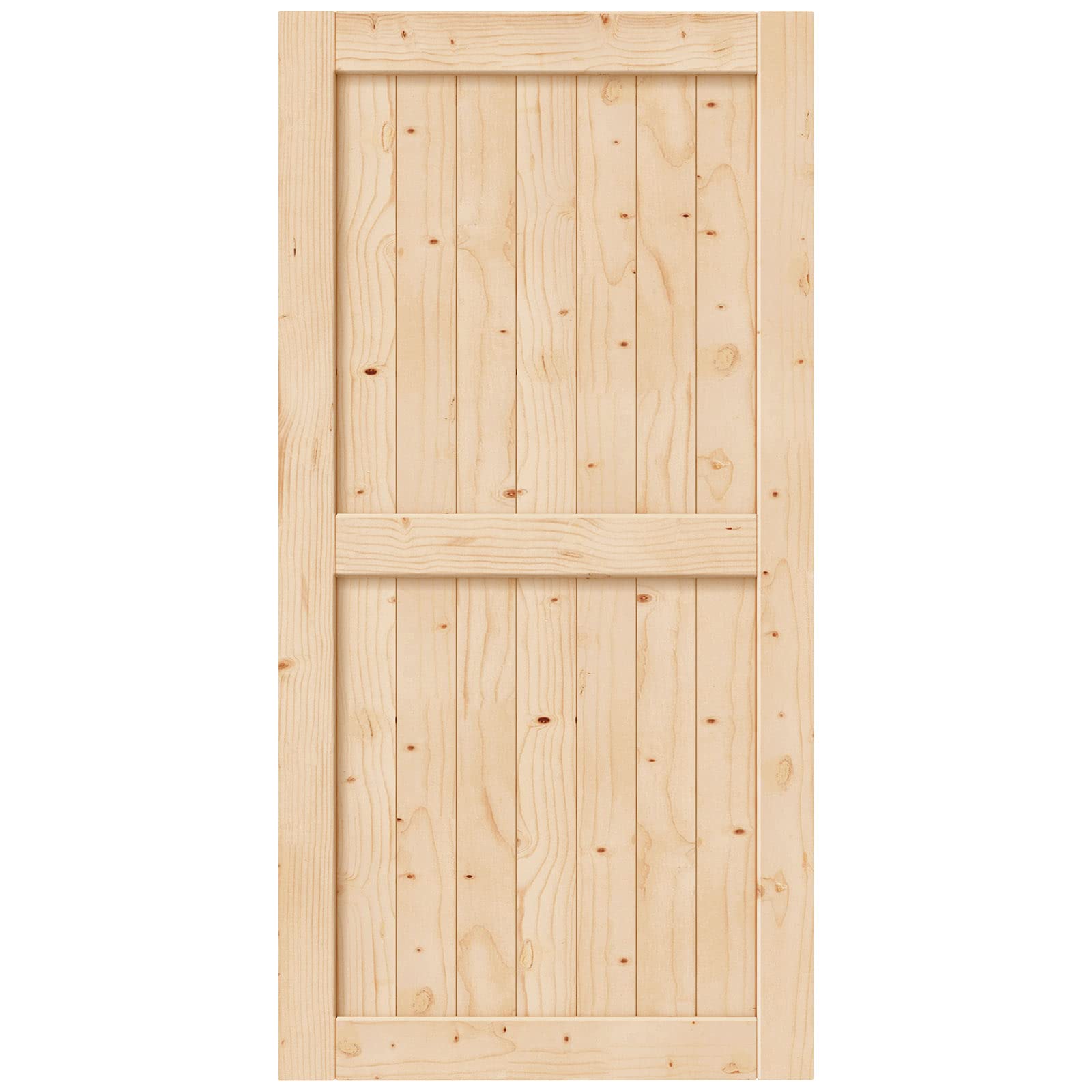 EaseLife 42in x 84in Sliding Barn Wood Door,Interior Doors,DIY ...