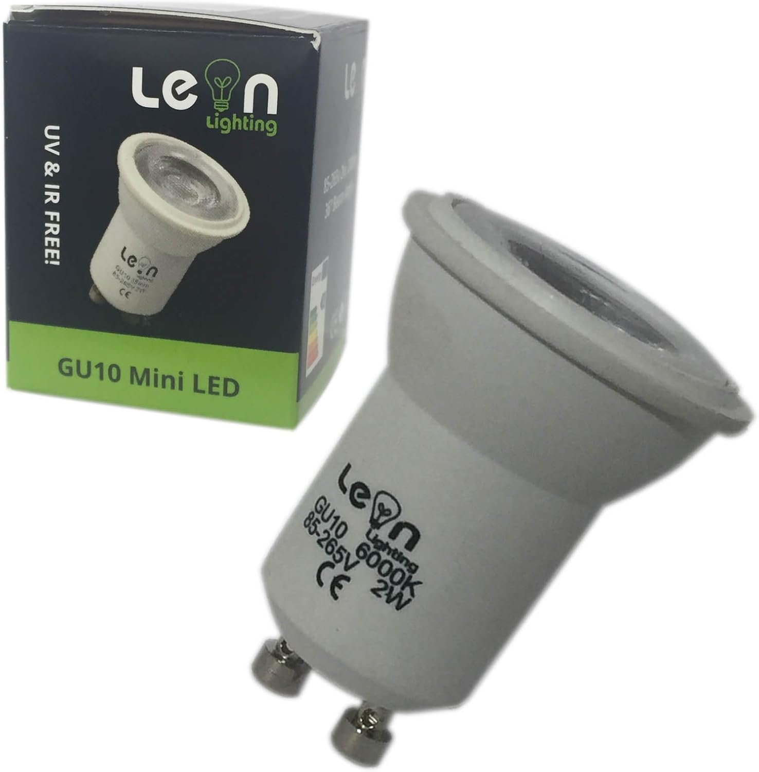 6 X GU10 Mini LED 2 W 35 mm de diamètre Blanc froid 6000 K Idéal pour ...