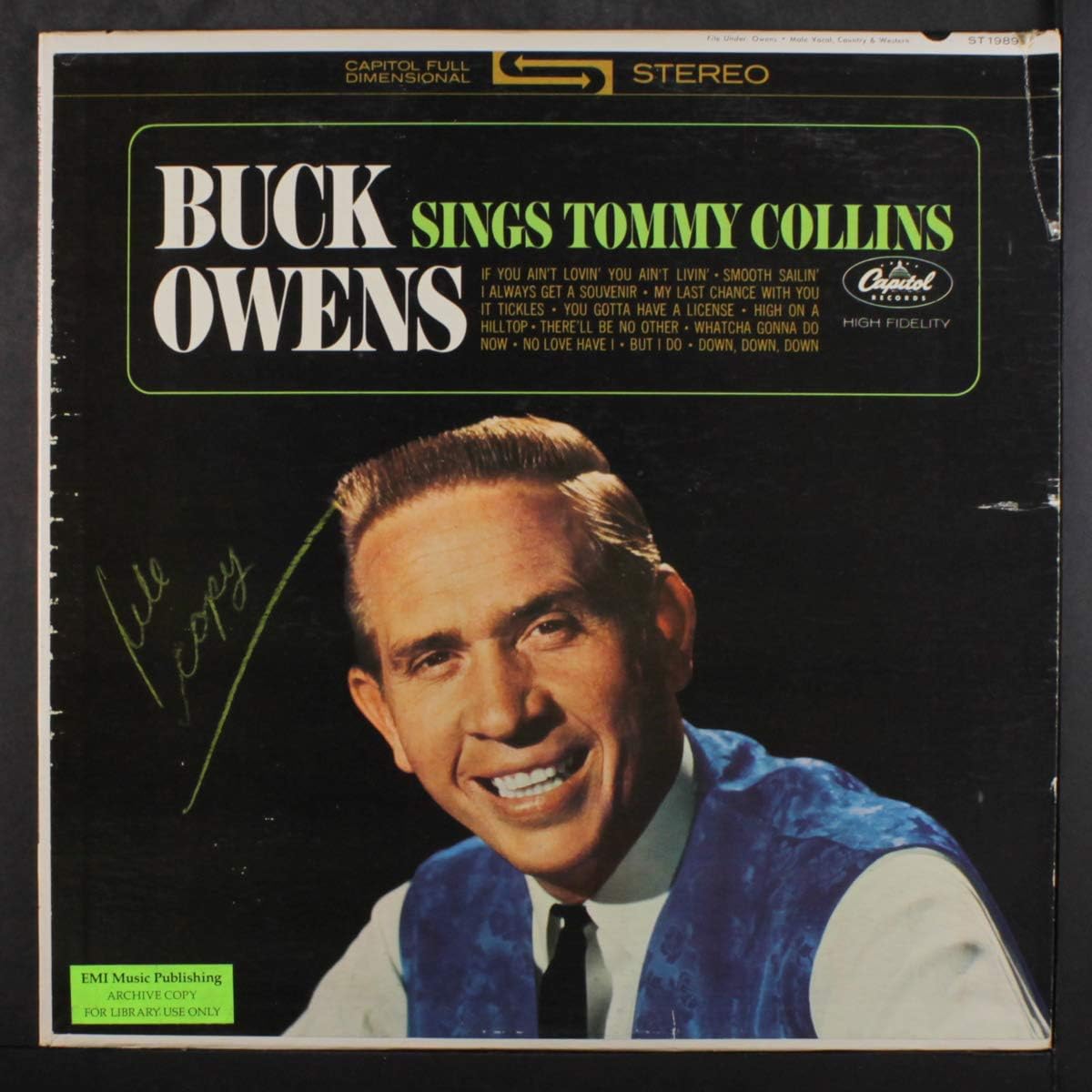 sings tommy collins LP: Amazon.co.uk: Music