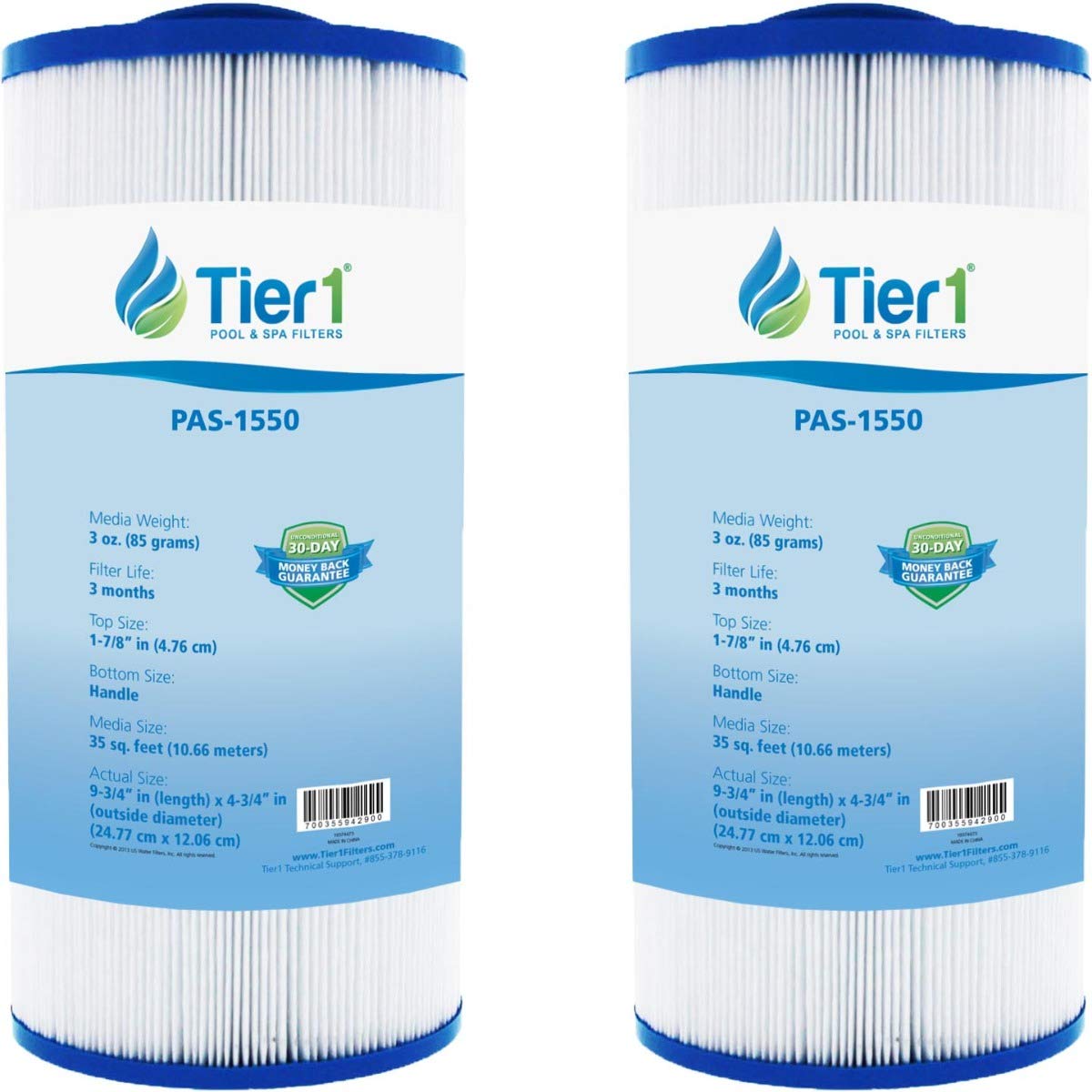 Tier1 Pool & Spa Filter Cartridge 2-pk | Replacement for Thermo Spas ...
