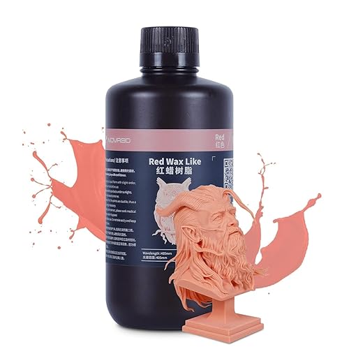 NOVA3D 3D Printer Red Max Resin,Standard 405nm UV Curing Resin for 4K ...