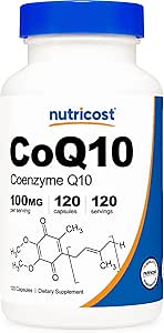 Amazon.com: Nutricost CoQ10 100mg, 120 Vegetarian Capsules, 120 Servings - High Absorption ...