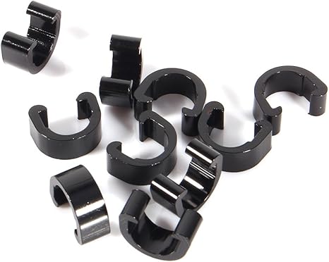 Dilwe 10Pc Bike Cable Clips Aluminum Alloy Frame U Buckle Cable Hose ...