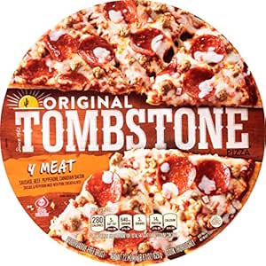 TOMBSTONE ORIGINAL 4 Meat Frozen Pizza 21.1 oz. Pack: Amazon.com ...
