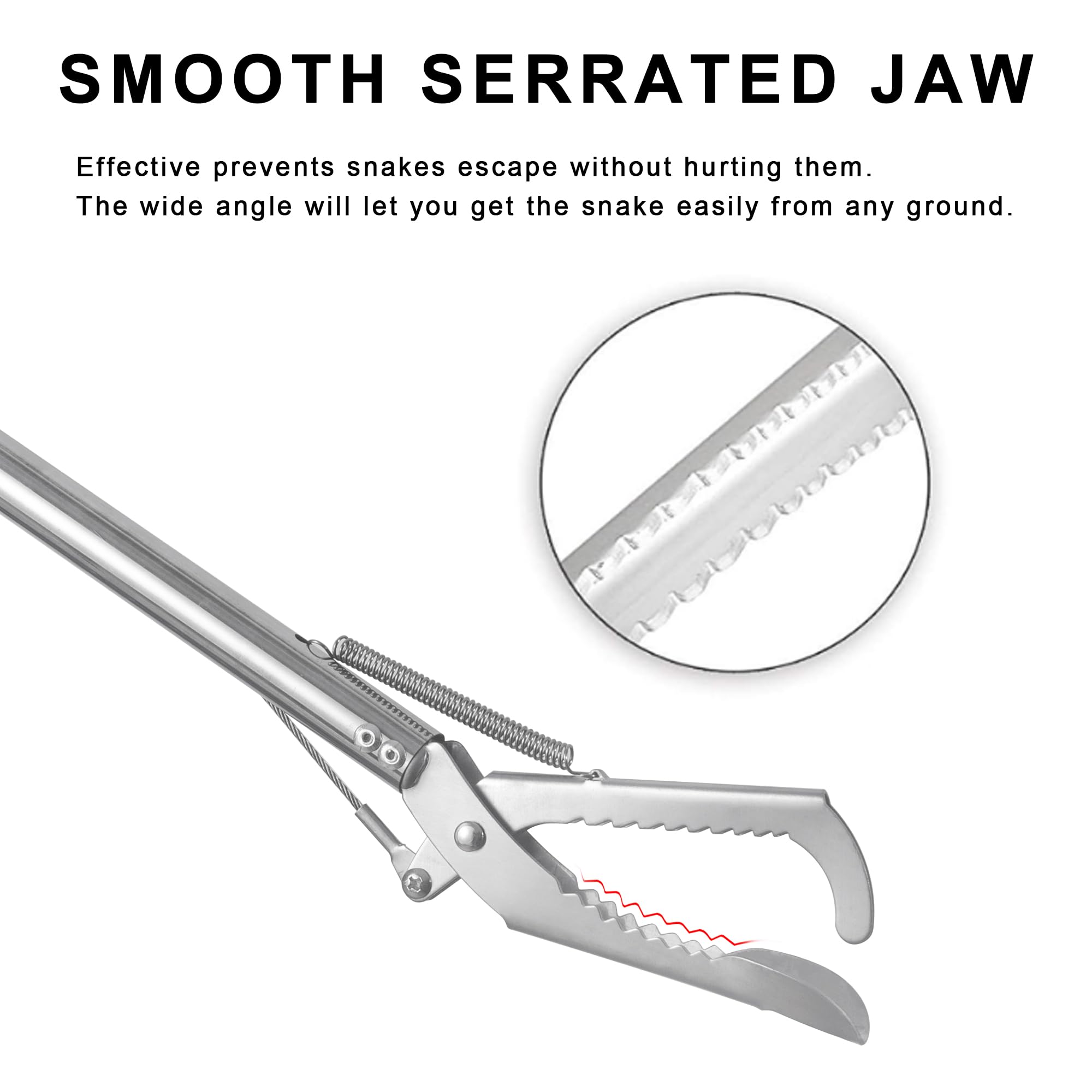 Mua 50" Snake Grabber Tool,Collapsible 3 Sections Snake Stick,Folded 17 ...