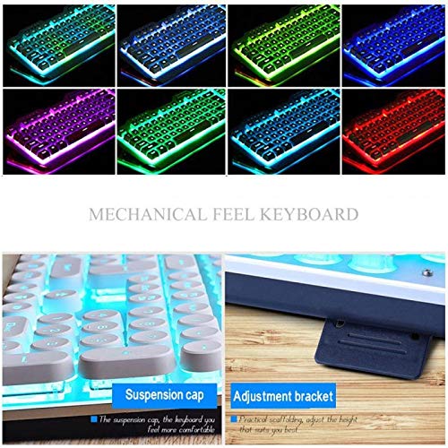 Buy Gaming Keyboard Backlight Machinery Game Keyboard Aluminum Base 104 ...