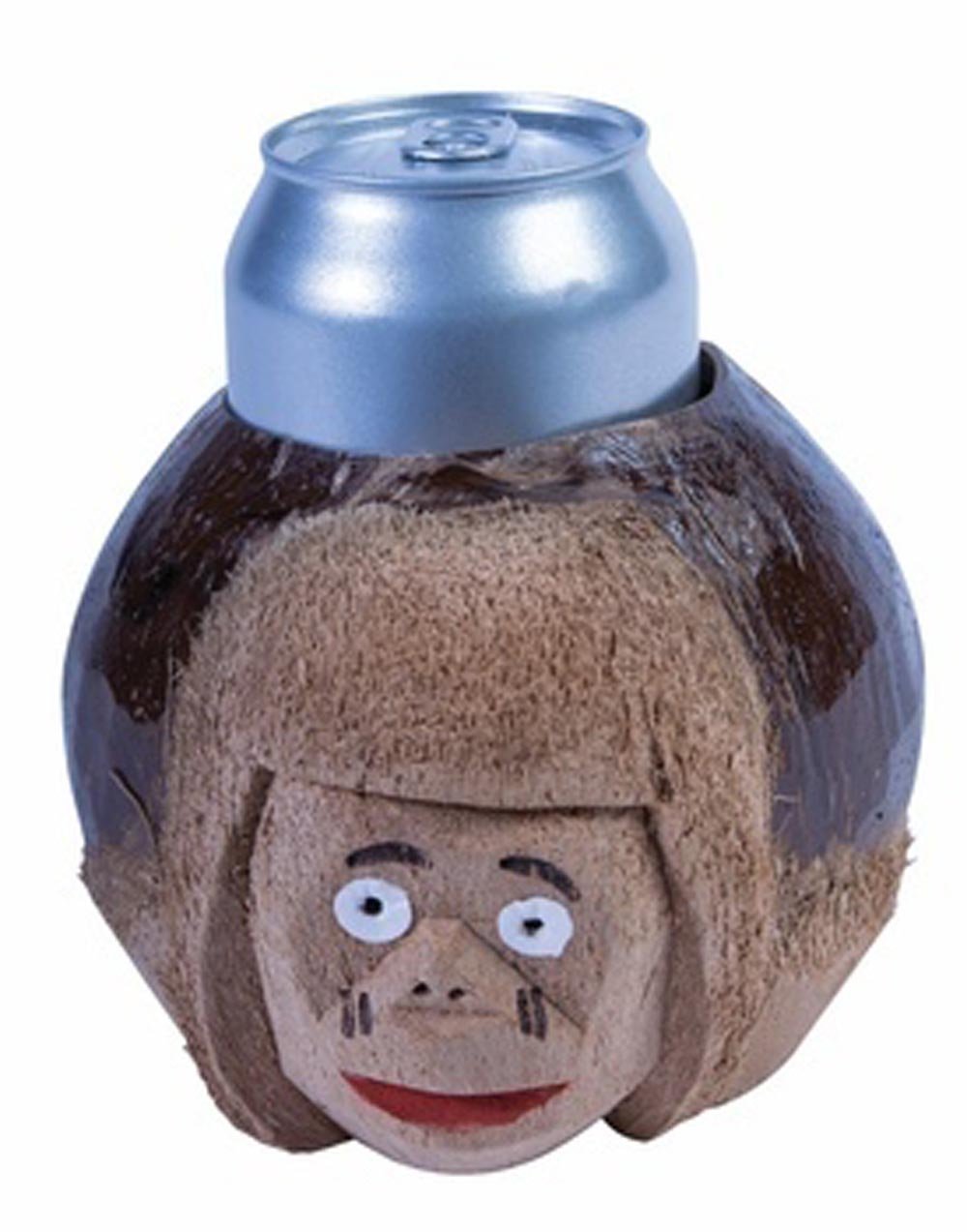 Amazon.com: Coconut Shell Cup holder Monkey Face Can Holder - Luau ...