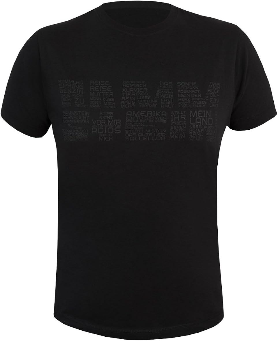 Rammstein Men's T-Shirt Work Official Band Merchandise Fan Shirt Black ...