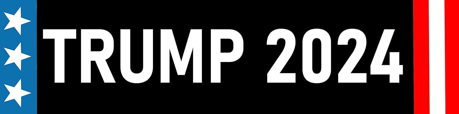 Amazon.com: Trump 2024 Bumper Sticker - Waterproof - Fade Resistant Ink ...