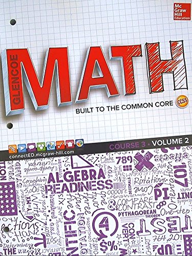 Glencoe Math, Course 3, Student Edition, Volume 2 (MATH APPLIC & CONN CRSE) | Amazon price ...