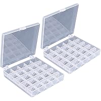 Amazon.com: Bobbin Box,Machine Bobbin Organizer Plastic Case ...