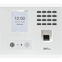 ZKTeco Reloj Checador con Reconocimiento Facial Ultra Rápido y Lector de Huella Digital, EMB10 ...