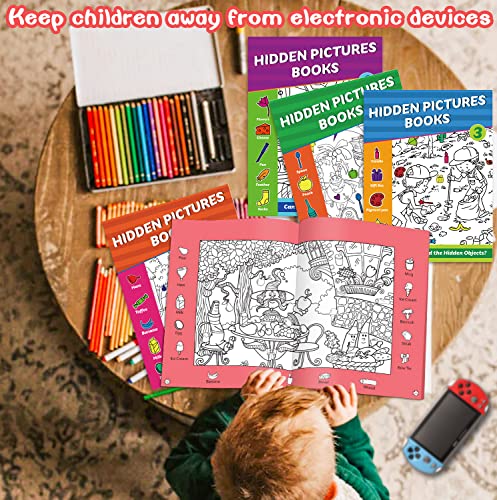 5PACK Hidden Picture Books for Children Age 4 6 8 10,Hidden Object ...