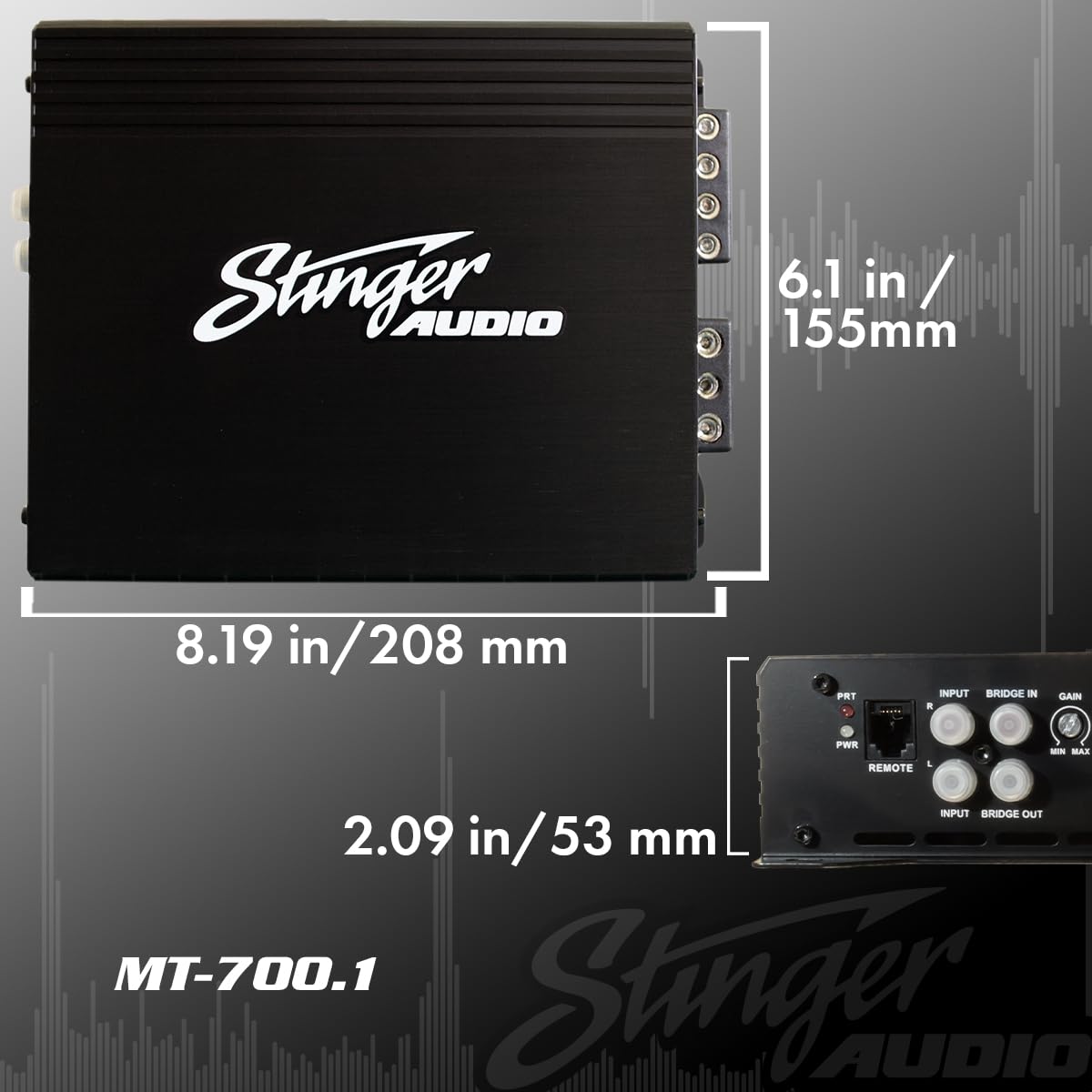 Mua Stinger Audio MT7001 Monoblock 700 Watt RMS Car Audio Subwoofer ...