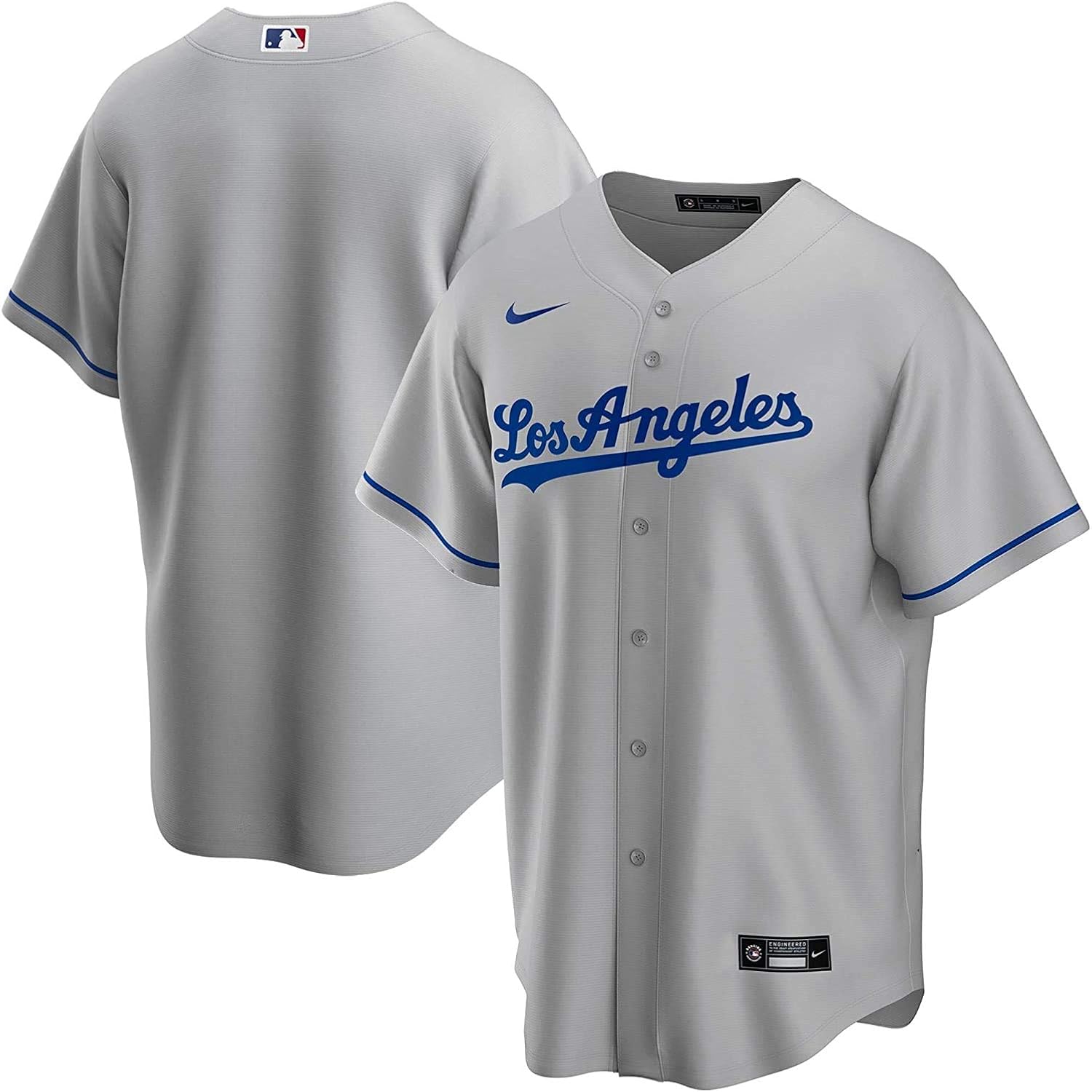 Amazon.com: Nike Los Angeles Dodgers MLB Boys Youth 8-20 Gray Road Team ...