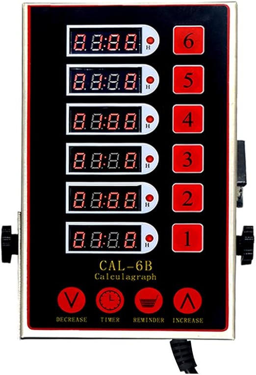 ZzPro 6 Channels Commercial Timer Cooking Timers Loud Adjustable Alarm ...