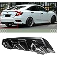 Amazon.com: Syon Auto FITS 2016-2020 HONDA CIVIC SEDAN MCxSTYLE BLK ...