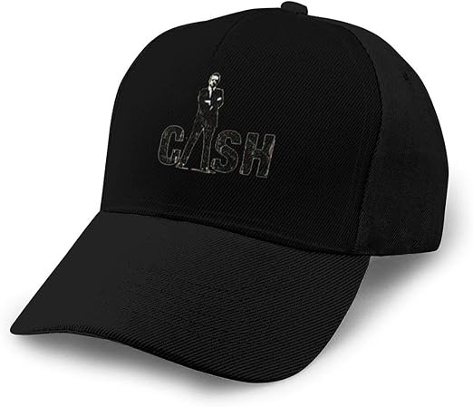 MordeNice Unisex Dad Hats Vinyl Johnny Cash Hat Baseball Cap Black ...