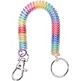 Amazon.com: Mini Skater 7 inch Retractable Spiral Spring Coil Keychain ...