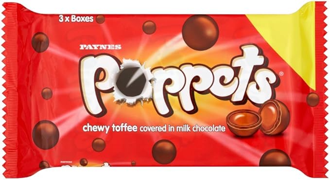 (12 Pack) Poppets Toffee Multipack - 3pk: Amazon.co.uk: Grocery