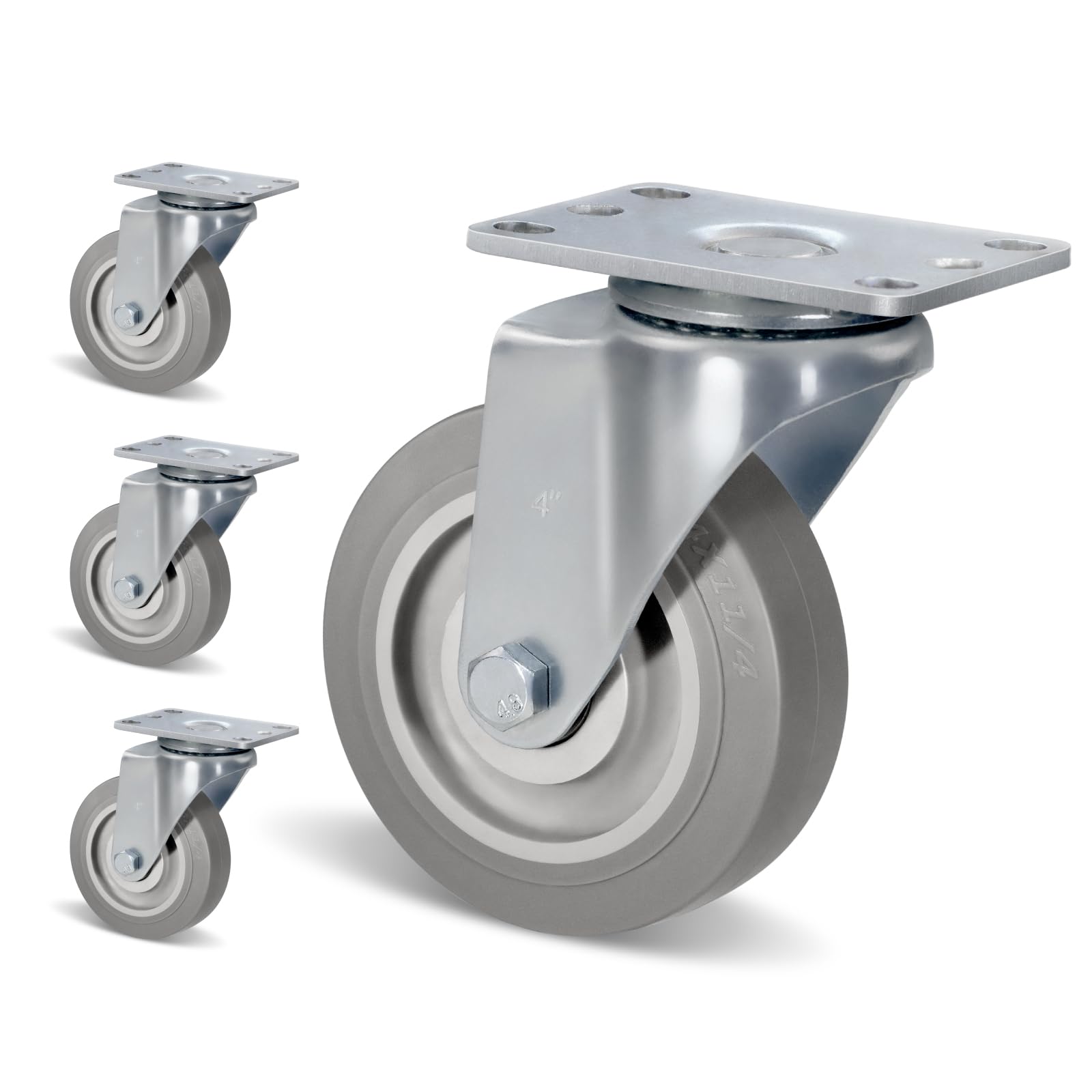 Mua 4 Inch Casters Set of 4 Heavy Duty Caster Wheels with Swivel ...