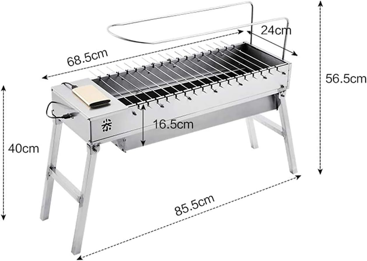 Review Electric Rotating Grill with USB Interface, Portable Stainless ...