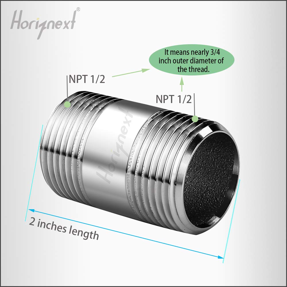 Mua stainless steel 304 pipe nipple npt 1/2 male threaded cast fitting ...