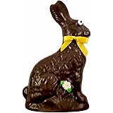 Amazon.com : Dark Chocolate Easter Bunny Rabbit 1lb Solid Chocolate ...