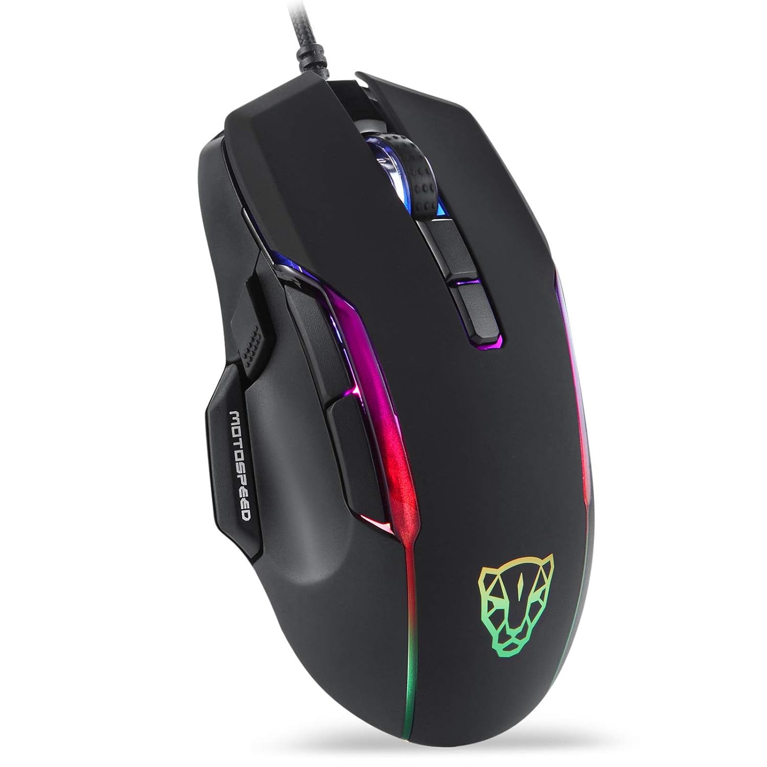 Amazon.in: Buy Motospeed USB Wired Gaming Mouse, 400 to 6400 DPI 6400 ...