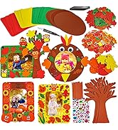 Amazon.com: Winlyn 24 Sets Thanksgiving Craft Kits Fall Crafts DIY ...